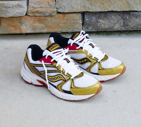 SAUCONY WAVE RIDE WHITE GOLD RED – Live-kickz