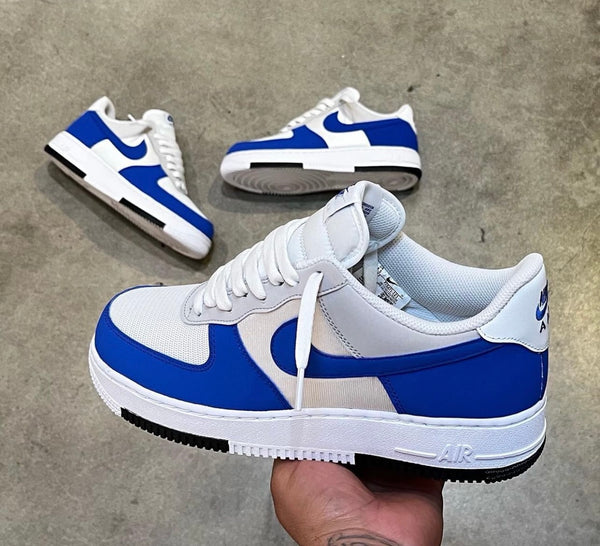 NIKE AIR FORCE 1 ROYAL BLUE WHITE GREY – Live-kickz